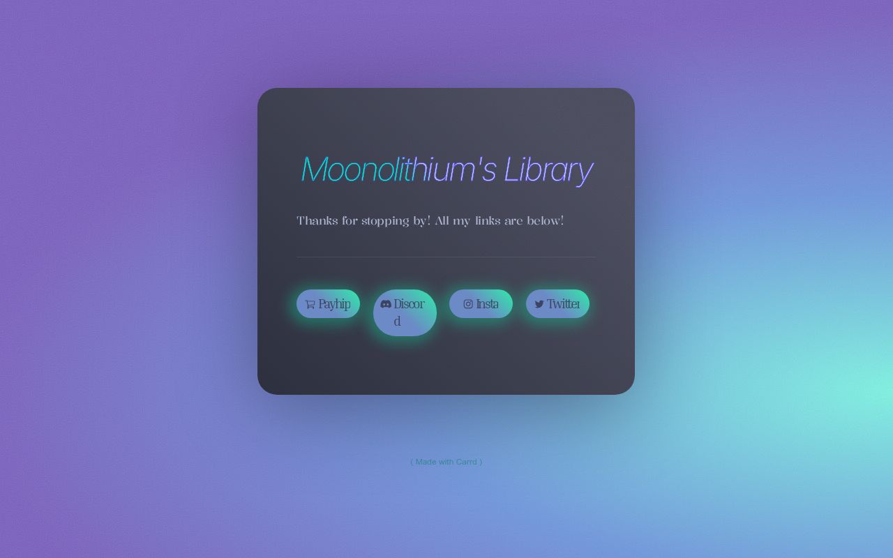 Moonolithium's Carrd